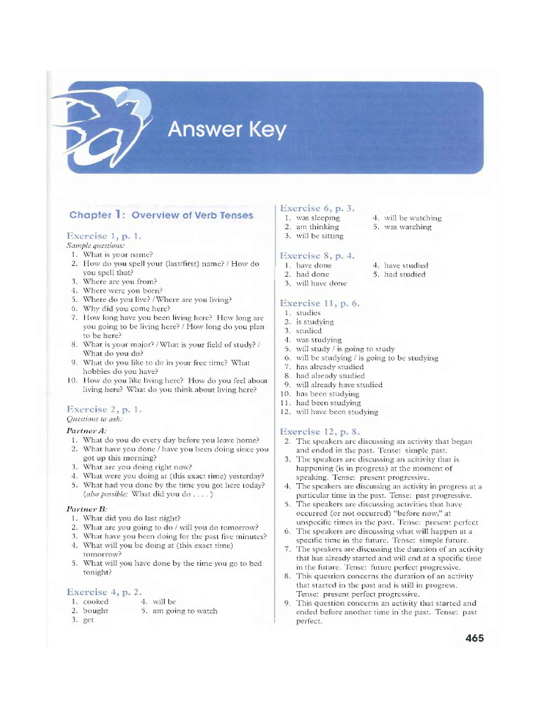Understanding and Using English Grammar Answer Key PDF | PDF