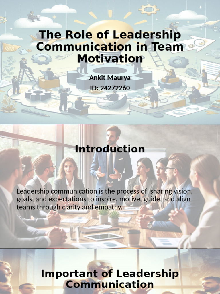 The Role of Leadership Communication in Team Motivation | PDF