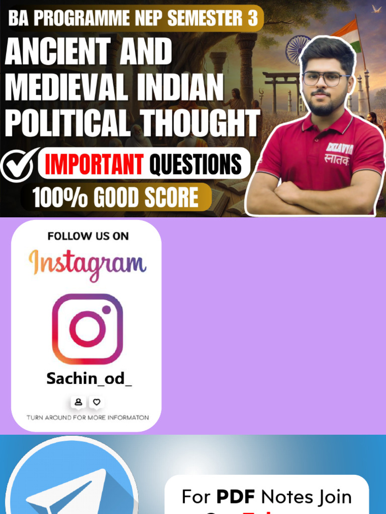 Ancient and Medieval Indian Political Thought | PDF | Advaita Vedanta ...