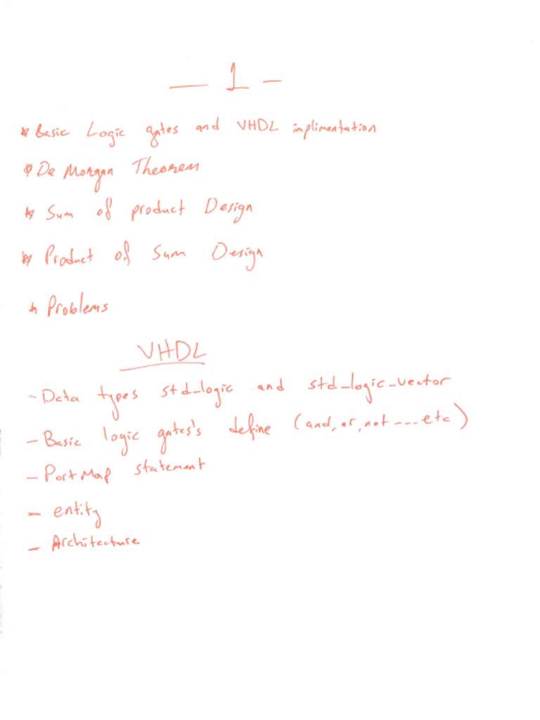 Introduction To VHDL | PDF