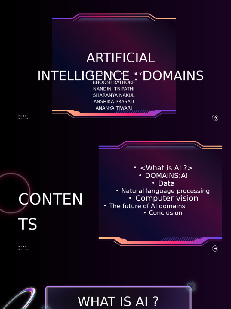 Domains of Artificial Intelligence Explained | PDF | Artificial ...