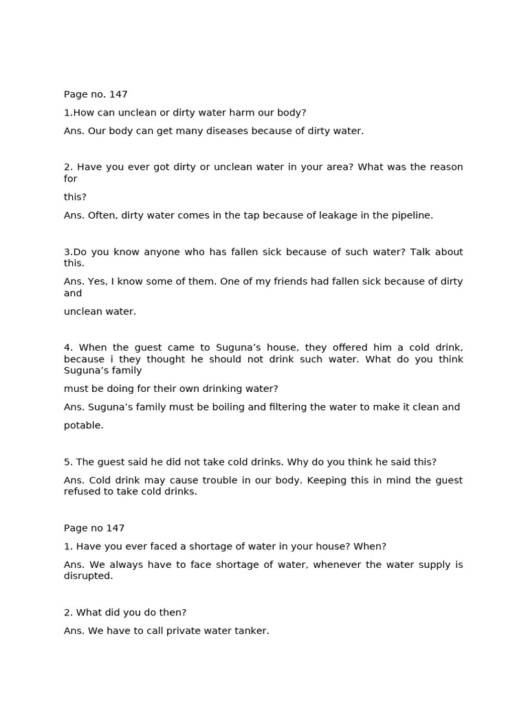 Water Safety and Health Awareness | PDF | Water