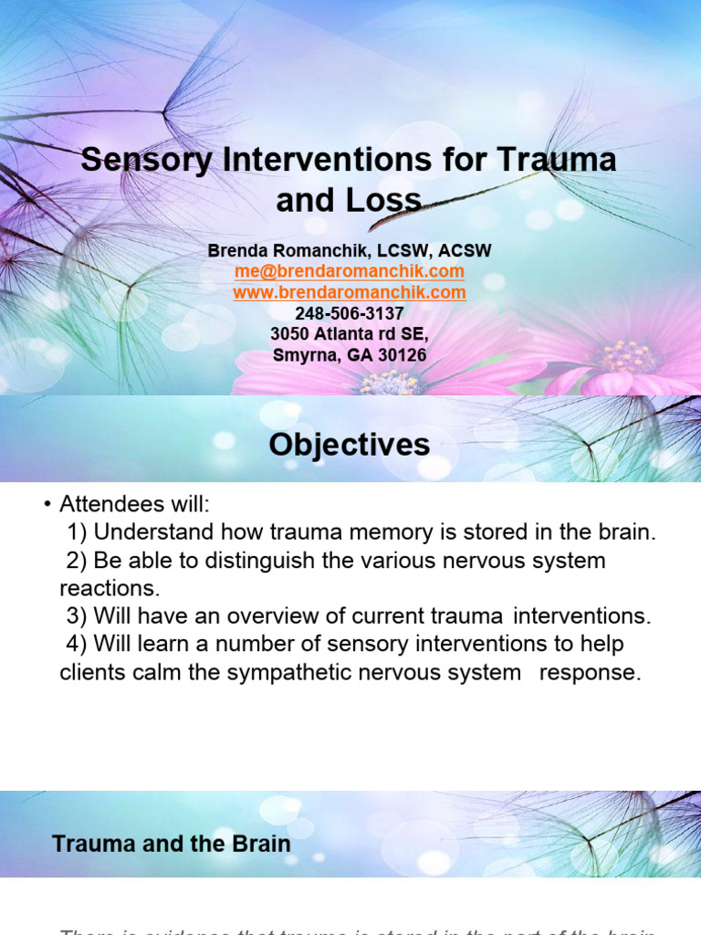 Sensory-Based-Interventions-for-Trauma-and-Loss | PDF | Psychological ...