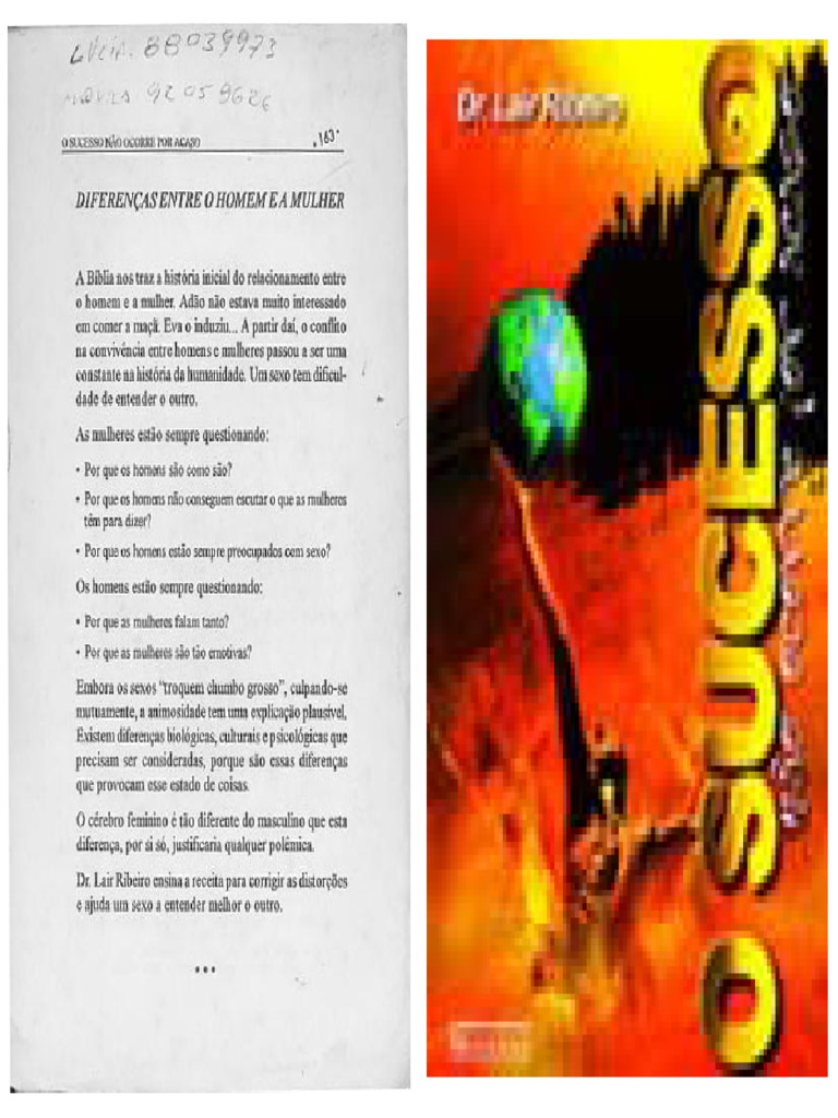 DR Lair Ribeiro - O Sucesso Não Ocorre Por Acaso | PDF