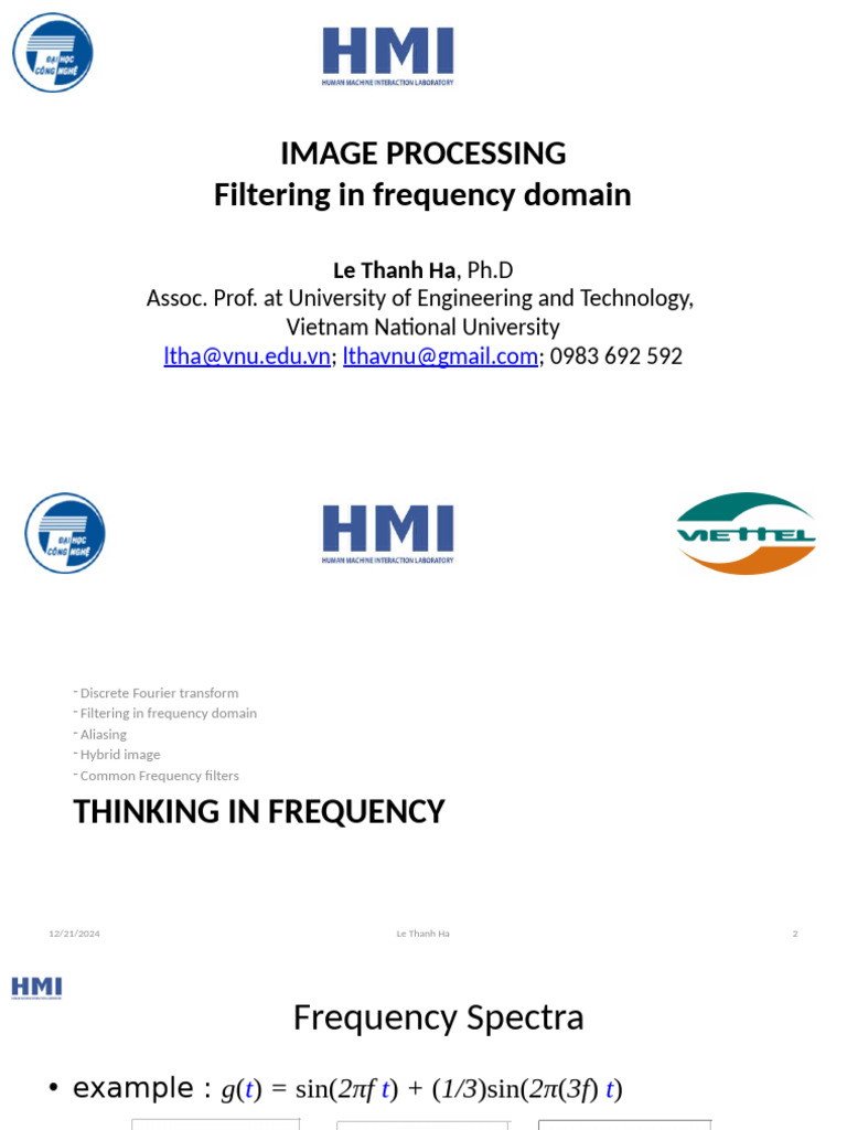 6. Digital Image Processing - Filtering in Frequency Domain | PDF | Sampling (Signal Processing ...