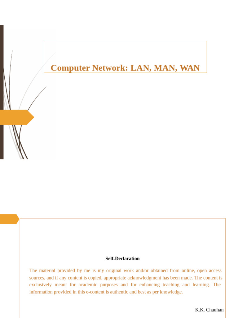 Computer Network LAN MAN WAN | PDF | Network Topology | Computer Network