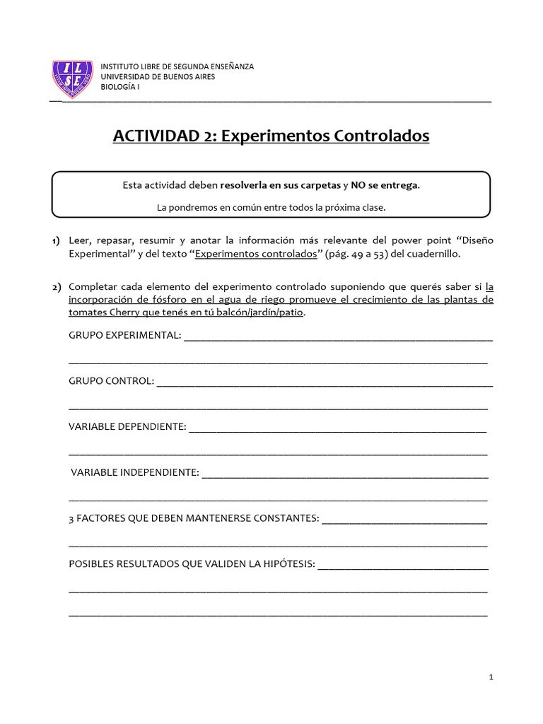 Actividad 2 3ro 2da 2022 | PDF | Experimentar | Ántrax