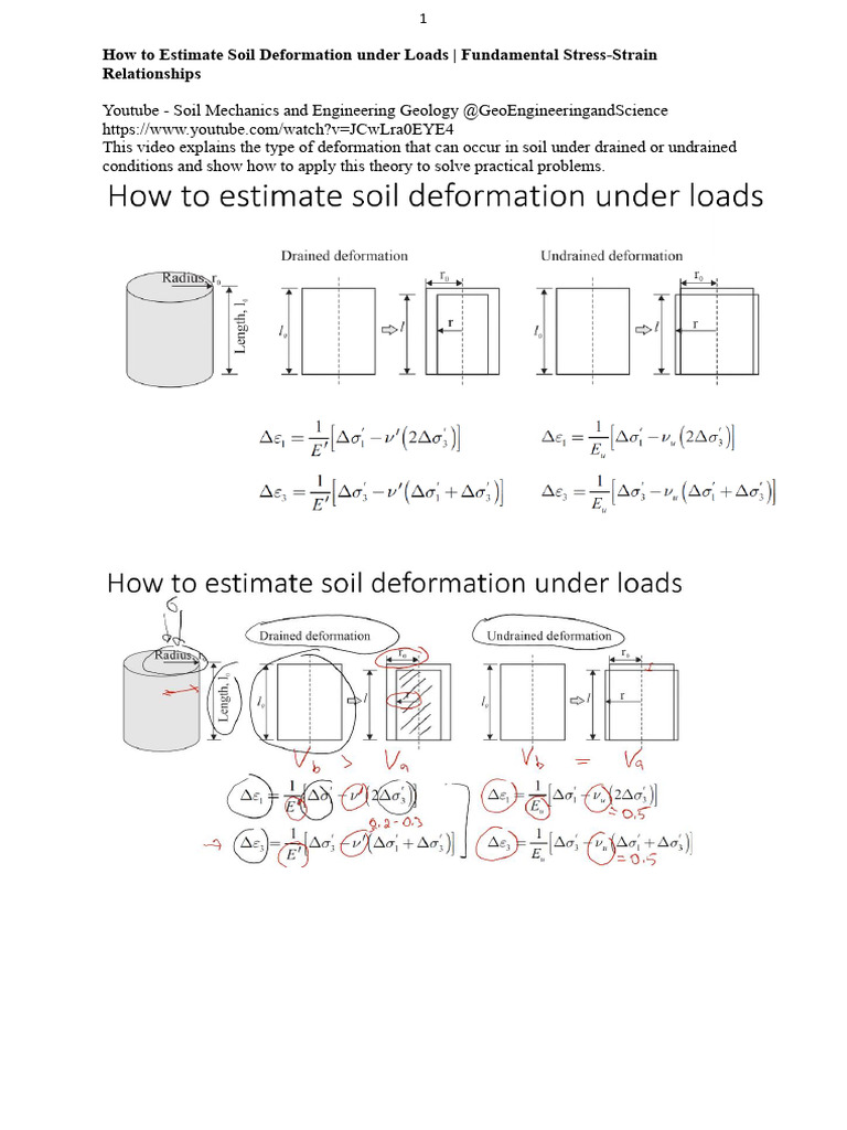 How To Estimate Soil Deformation Under Loads | PDF | Soil Mechanics ...