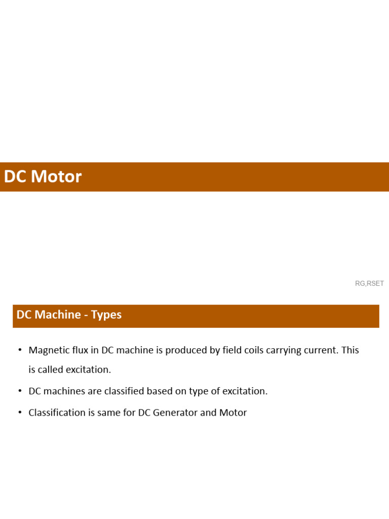 2.2 DC Motor - Types | PDF