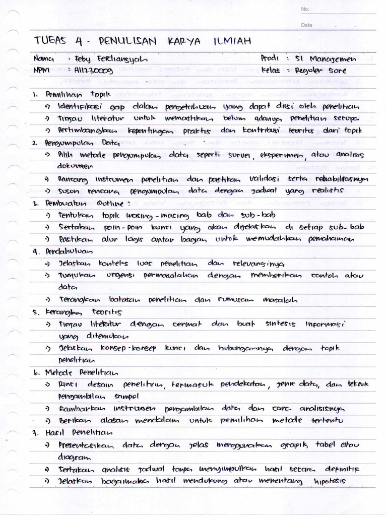 A11230009 Feby Ferdiansyah - Penulisan Karya Ilmiah - Tugas 04 | PDF