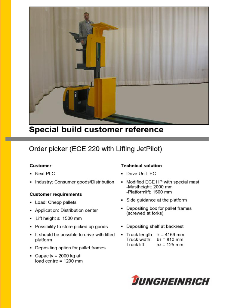 ECE - 220 HP LJ Order Picker | PDF