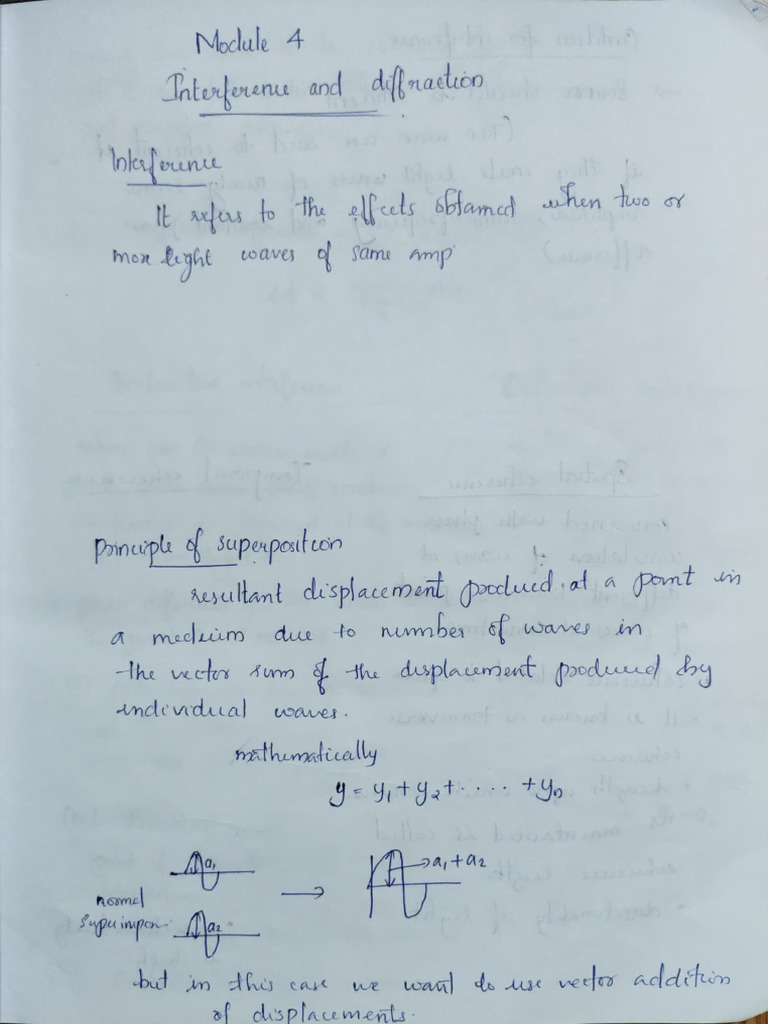 Interference and Diffraction | PDF | Diffraction