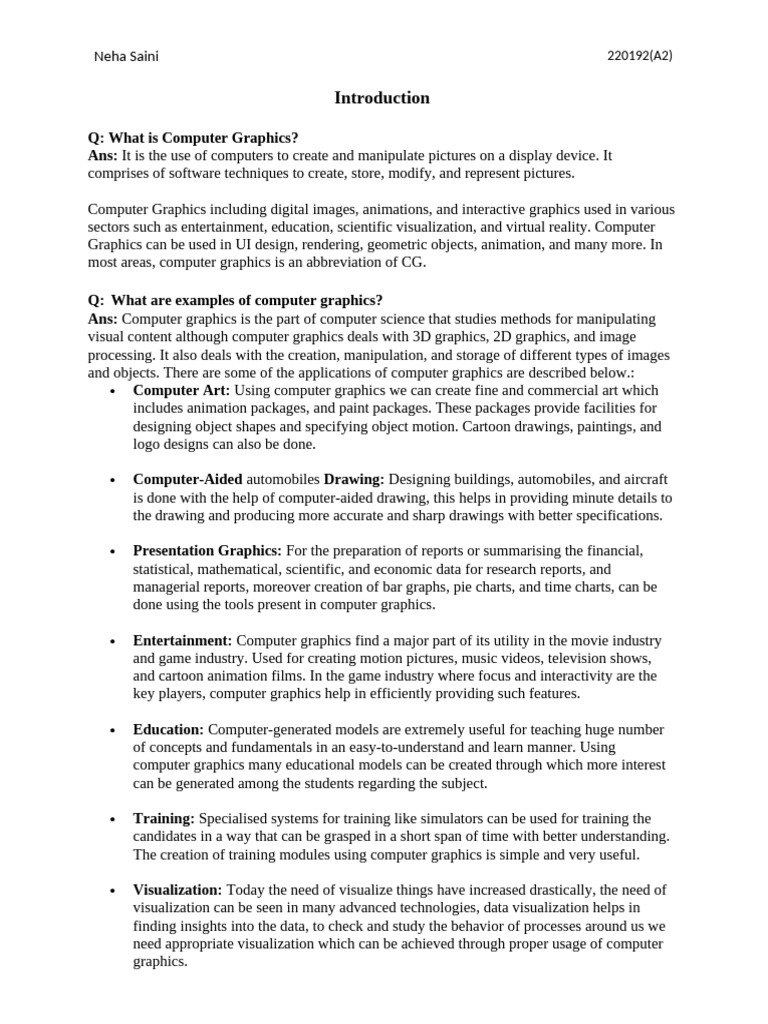 CG LAB(1-14)neha 1 | PDF | Graphics | Computer Graphics