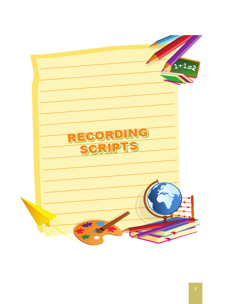 Recording Scripts for English Learners | PDF