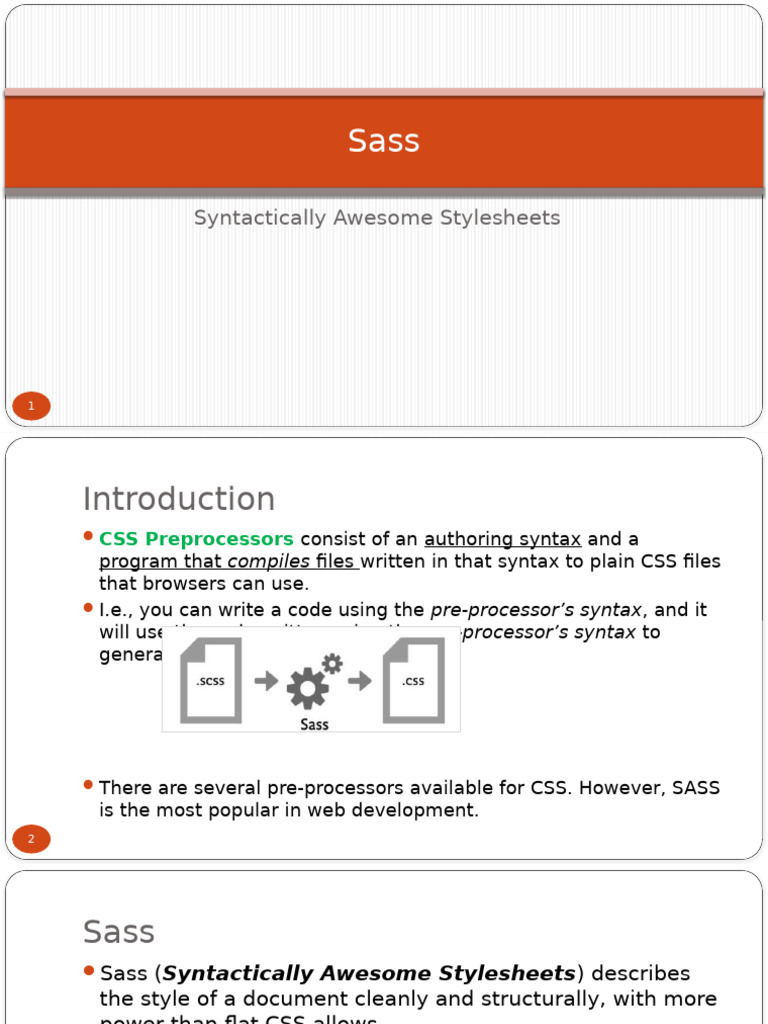 Ch4 sass | PDF | Html | Web Development