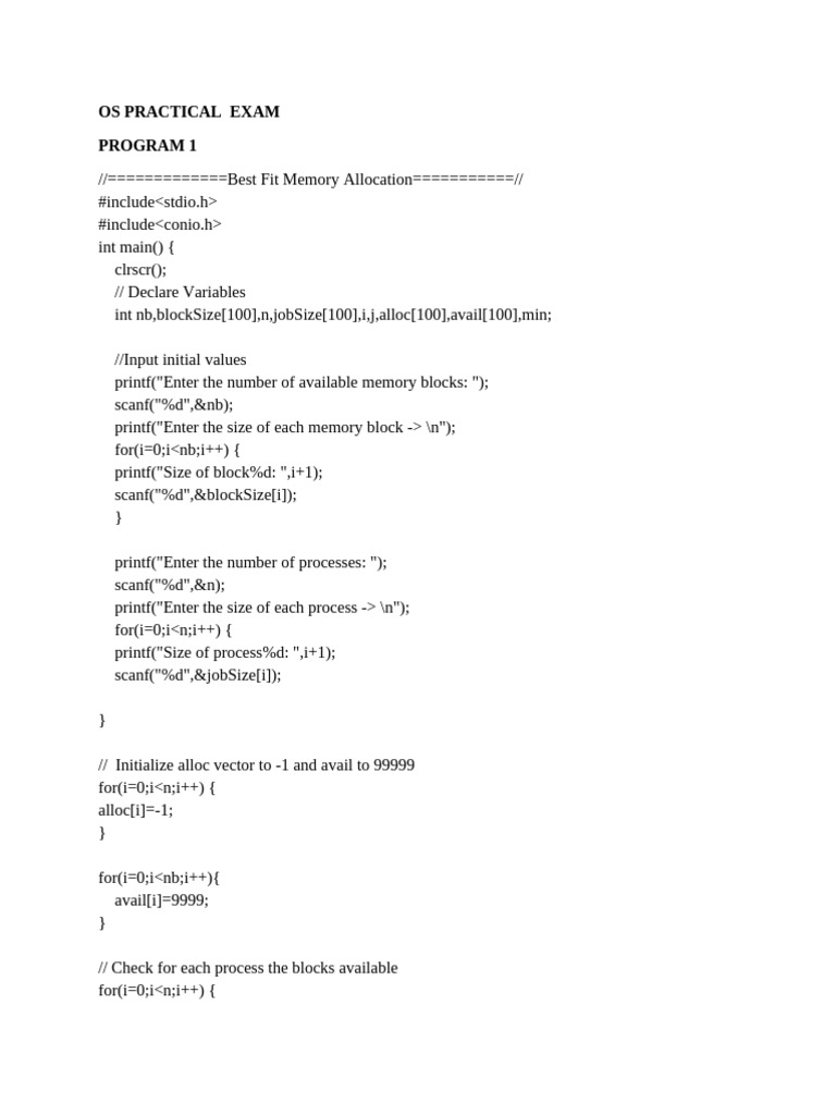 OS PRACTICAL EXAM | PDF | Software Engineering | Computer Engineering OS PRACTICAL EXAM | PDF | Software Engineering | Computer Engineering