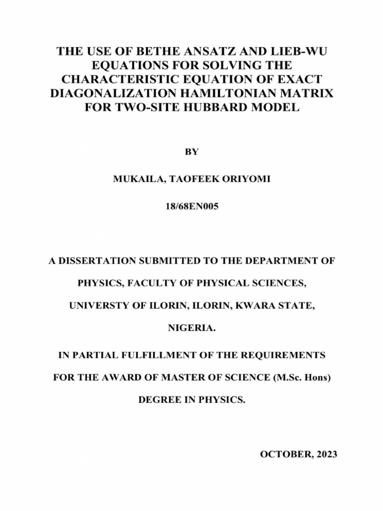 MUKAILA, TAOFEEK ORIYOMO | PDF