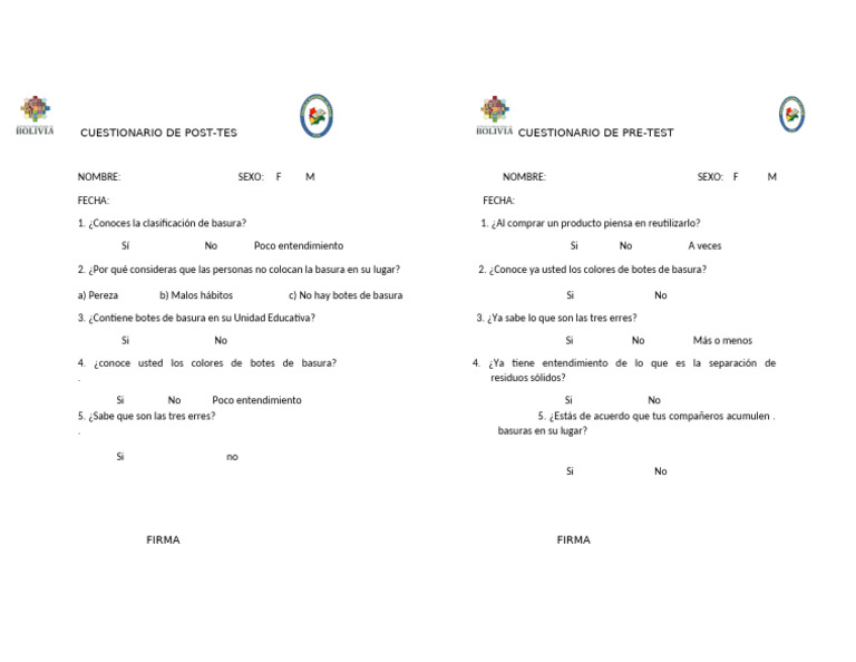 Pre - Test, Post - Test | PDF