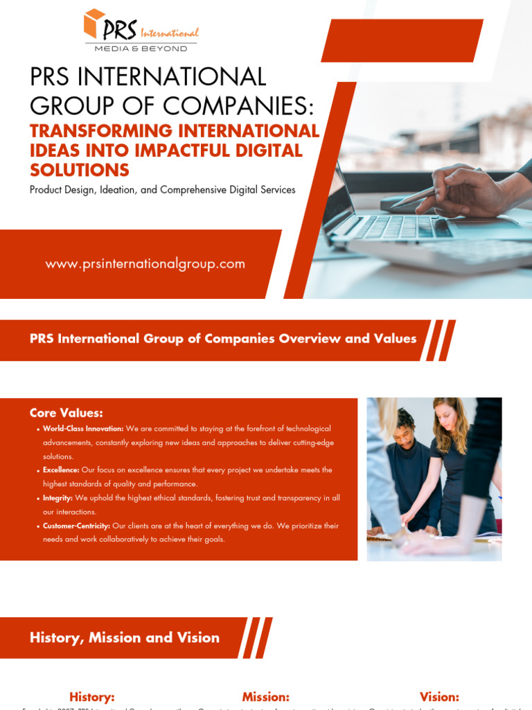 PRS International Group IT Services | PDF | Mobile App | Internet Of Things