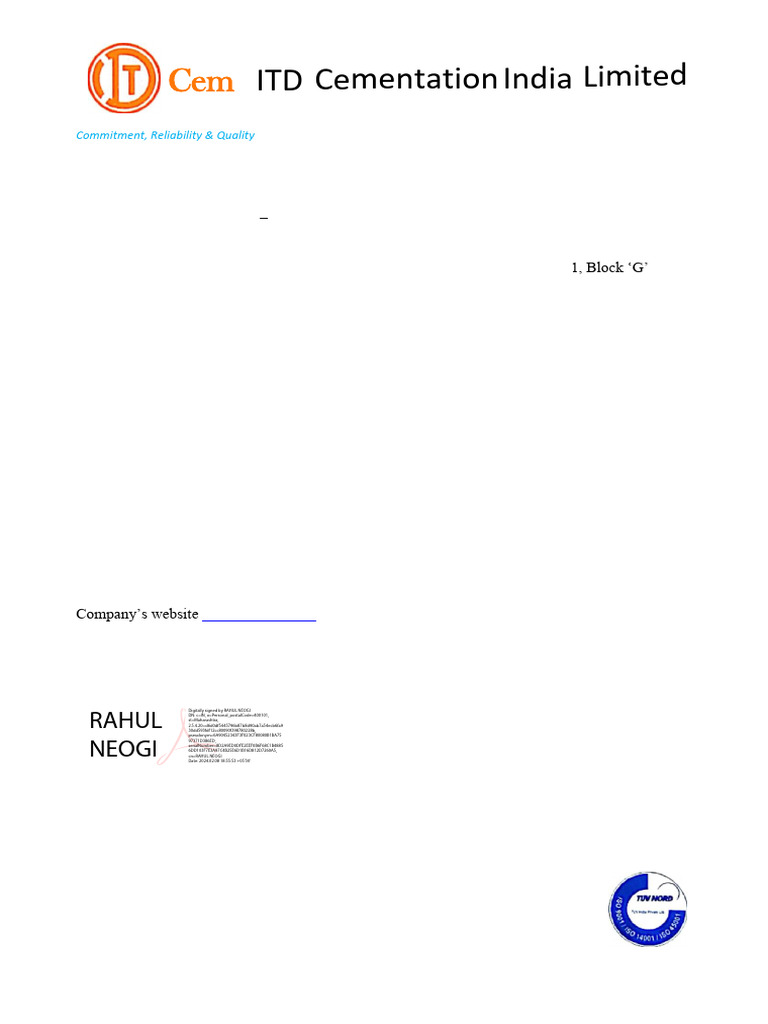 ITD Cementation Q3 FY24 Financial Results | PDF
