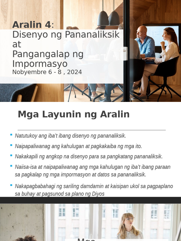 Pangangalap NG Impormasyon at Datos | PDF
