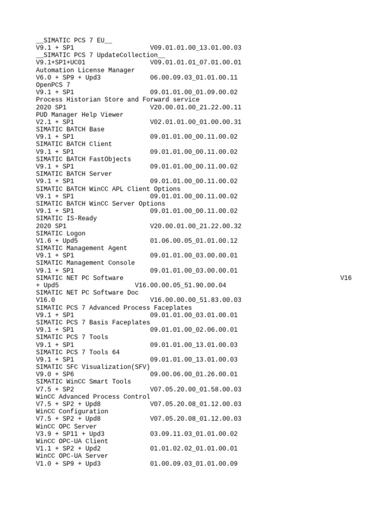 Inst Siemens SW | PDF
