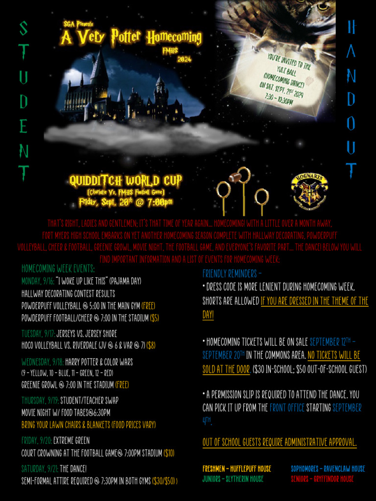 Student Homecoming Flyer | PDF