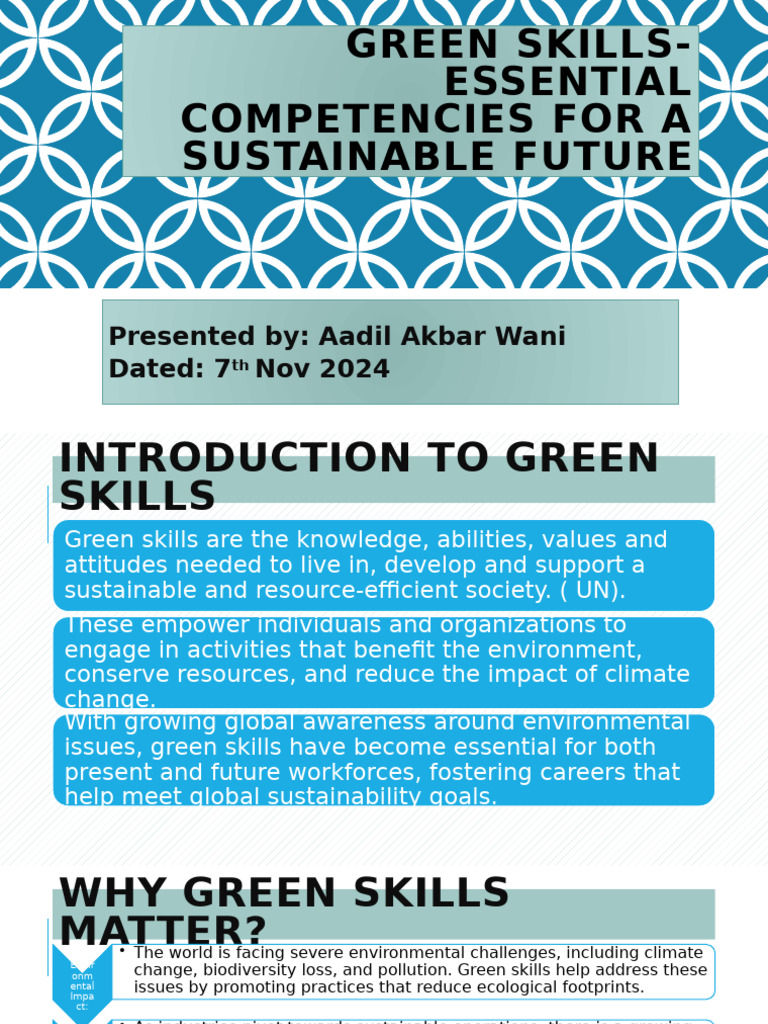 Green Skills-Essential Competencies For A Sustainable Future | PDF ...