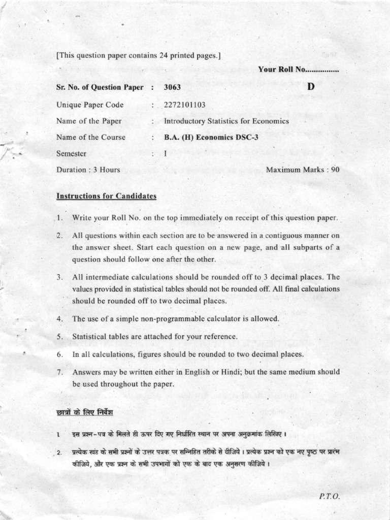 B.A. H Economics Introduct KWSXVMJ | PDF | Mathematics | Applied ...