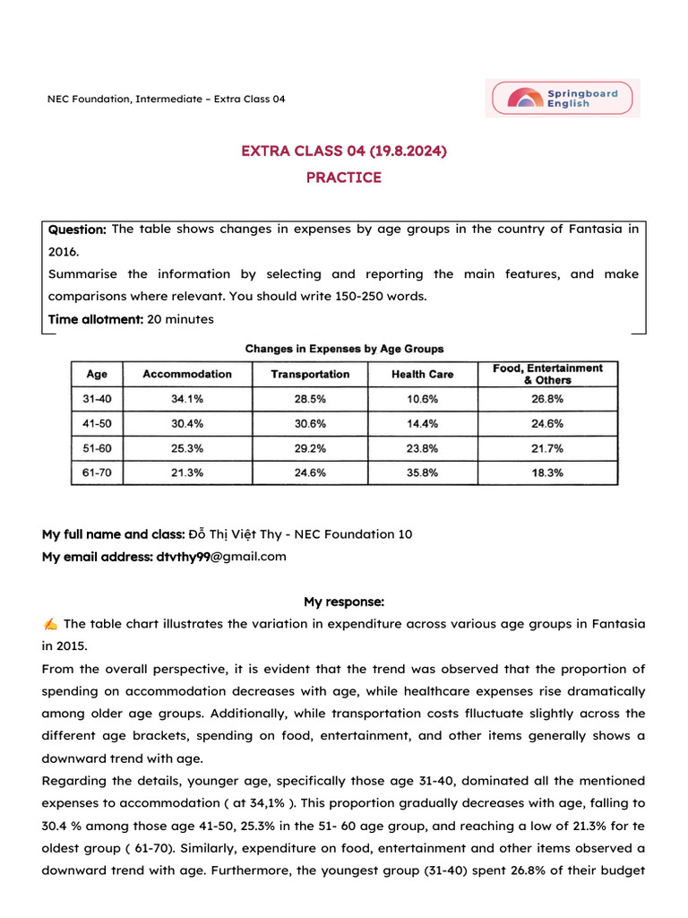 (NEC) Extra Class 4-Practice (20240819 - 214142) | PDF | Economies
