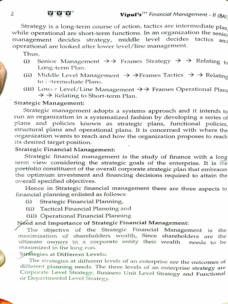 Financial Management Tybaf Sem5 | PDF