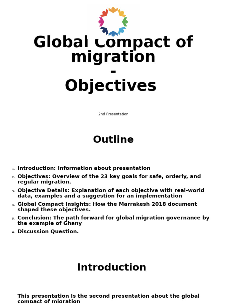 Präsentation Zu Global Compact of Migration | PDF | Human Migration ...