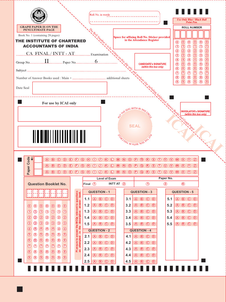 OMR Sheet Sample | PDF