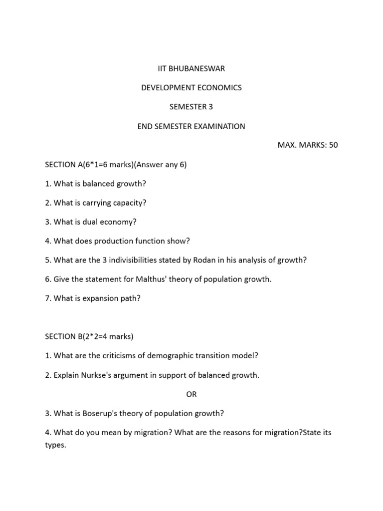 Development End Sems | PDF | Human Migration | Economies