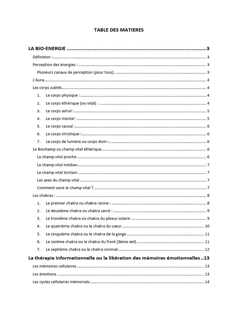 Introduction à la bioénergie et chakras | PDF | Aura (parapsychologie ...
