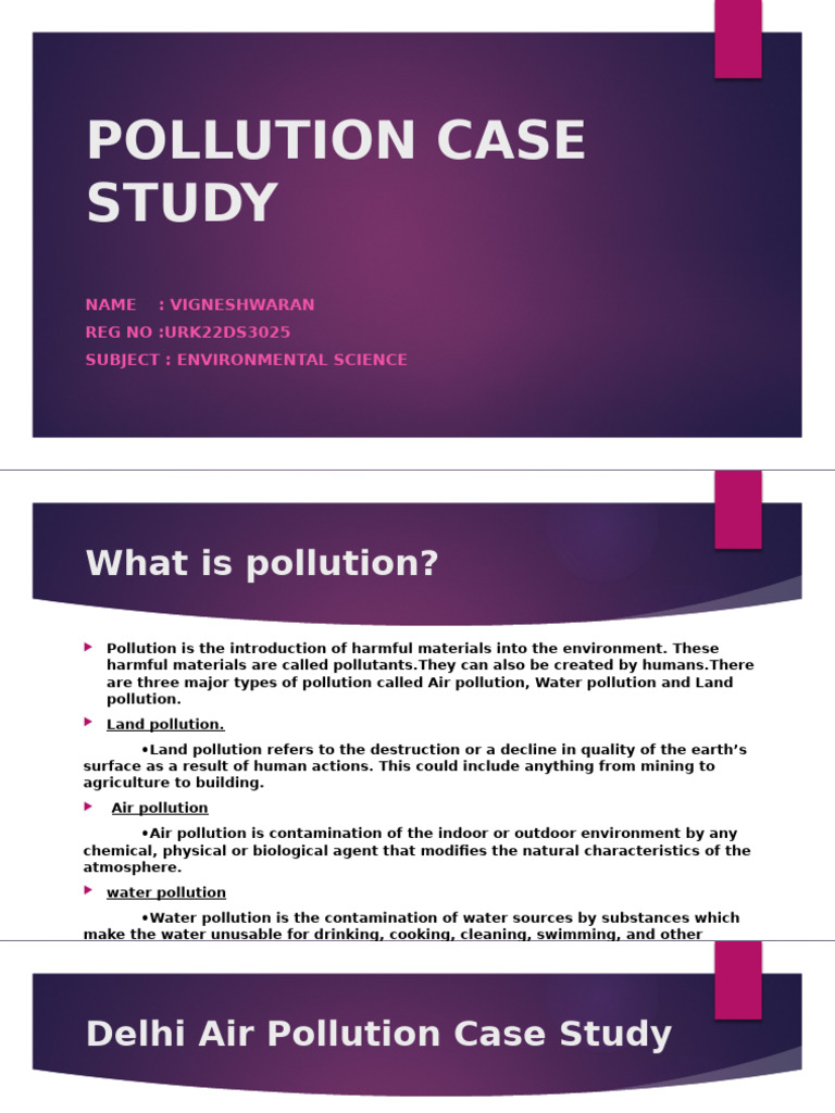 Pollution Case Study | PDF | Air Pollution | Pollution