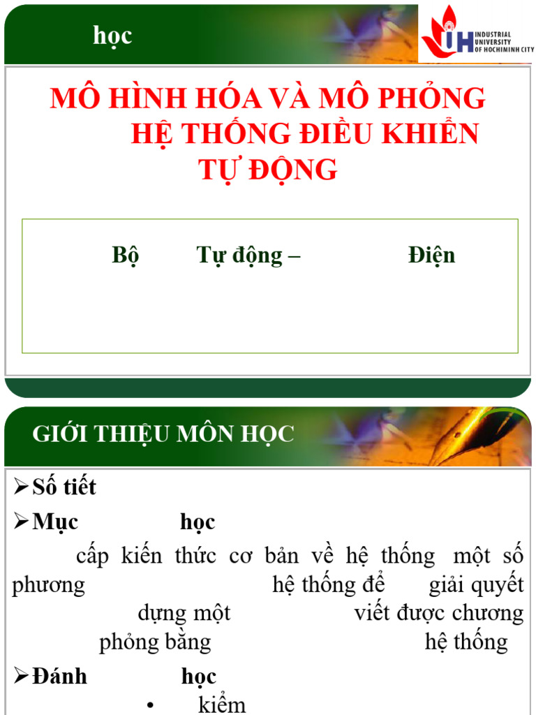 Chuong 1 GIOI THIEU CHUNG VE HE THONG | PDF