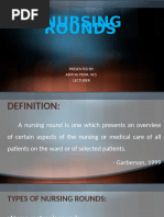 Enhancing Patient Satisfaction With The 5 Ps of Nursing Rounding | PDF | Patient | Nursing