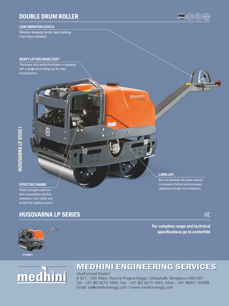 Husqvarna LP 6500 Double Drum Roller | PDF