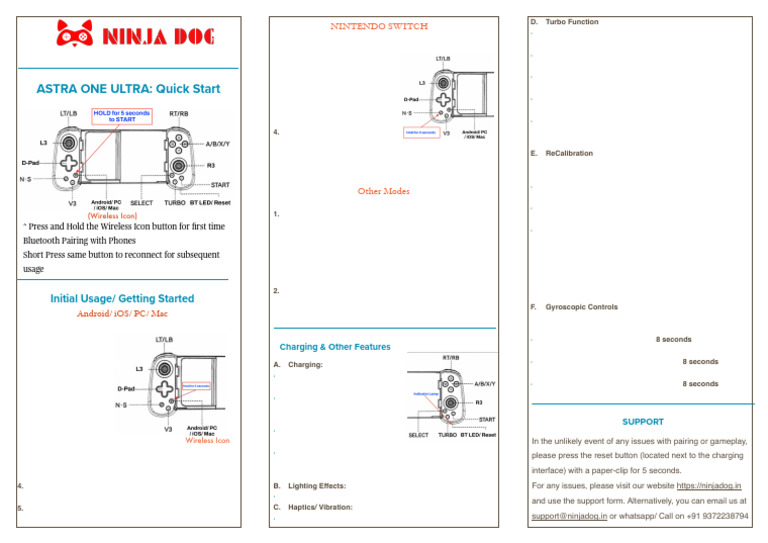 Astra One Ultra Controller Setup Guide | PDF | Android (Operating ...