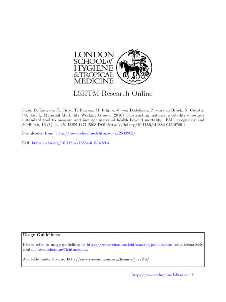 Fara Khansa Azizah - S021902022 | PDF | Maternal Health | Maternal Death