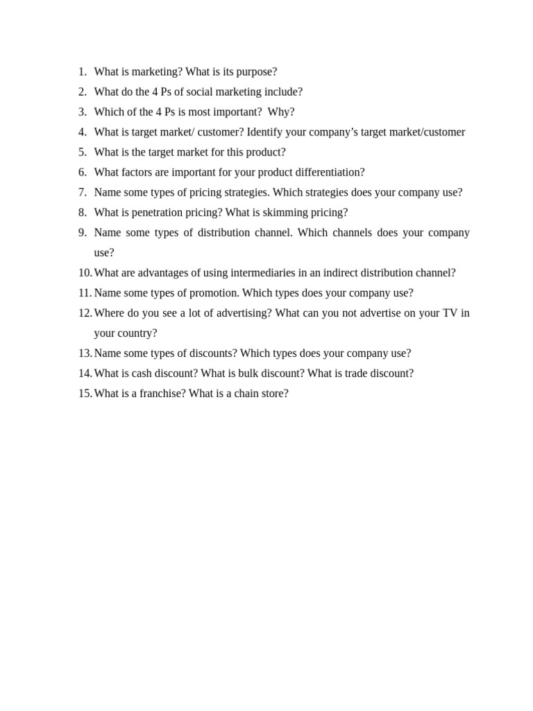 Mar Questions | PDF