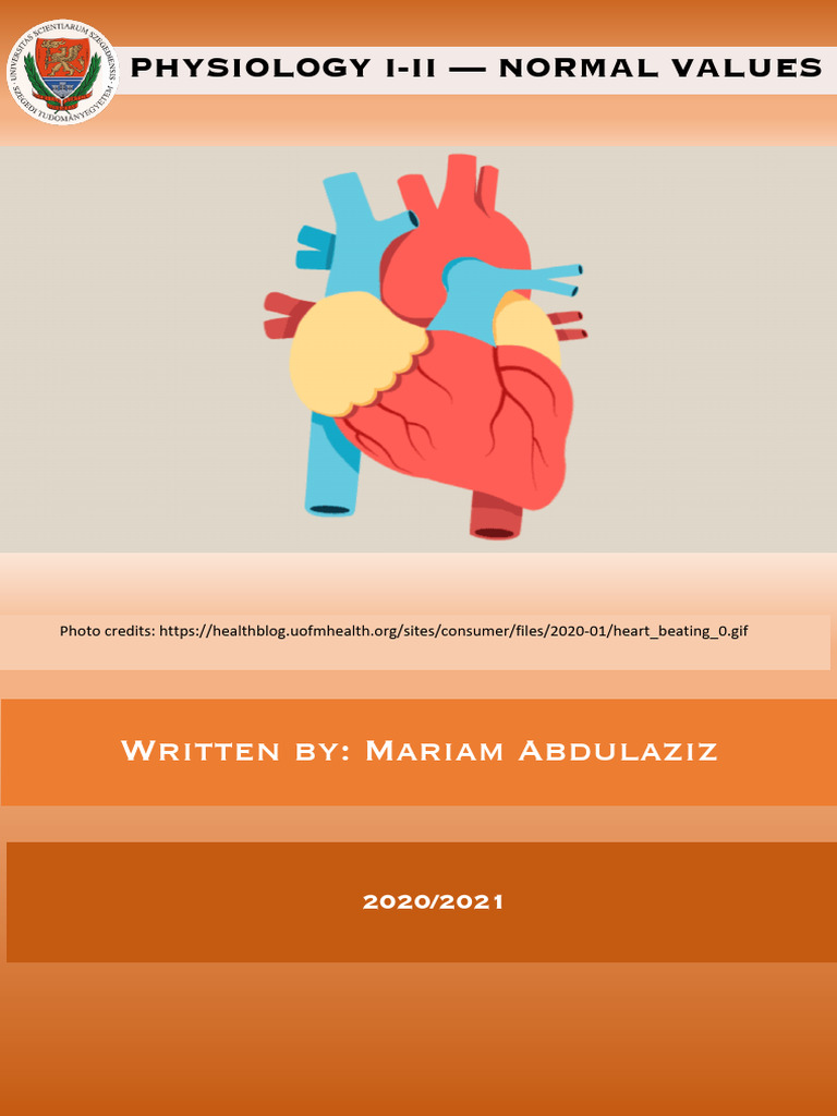 Physio normal values_MARIAM | PDF | Calorie | Food Energy