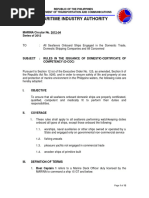 MARINA CoC and CoP Requirements Update | PDF | Shipping