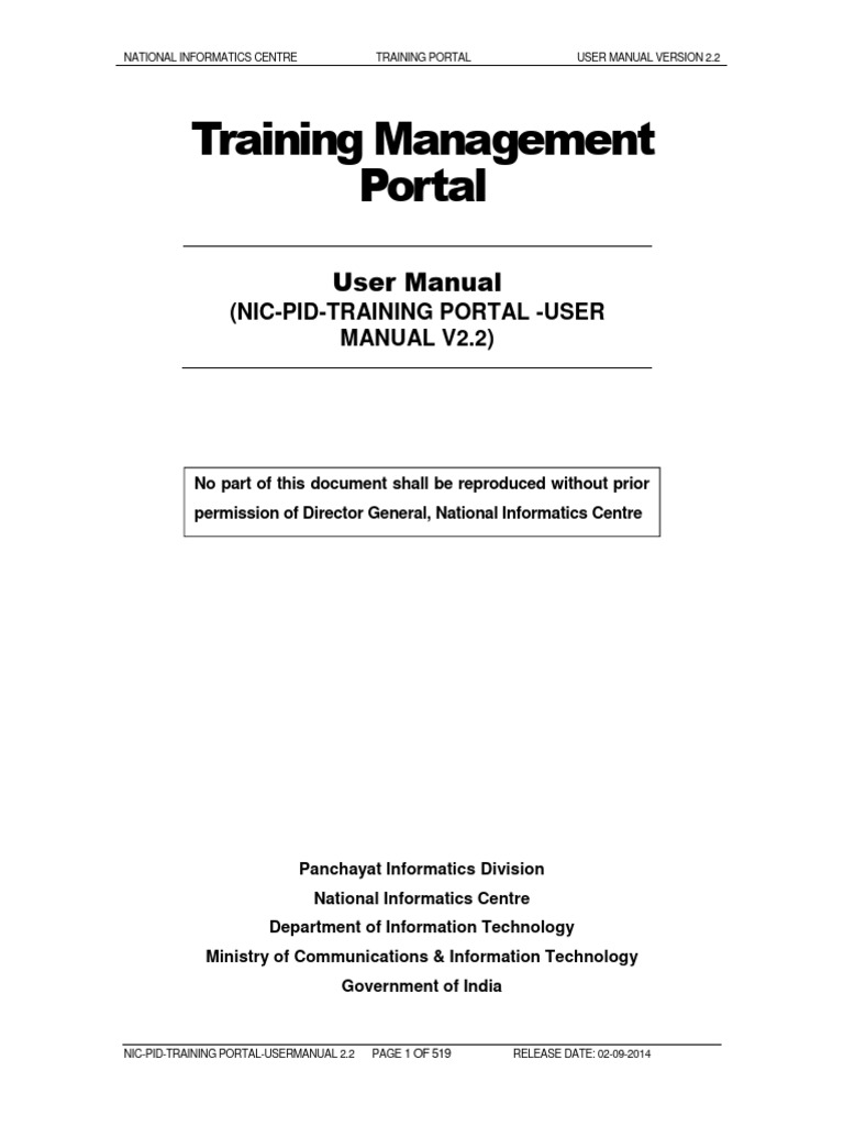 Nic Pid Training Usermanual | PDF | Computing | Software