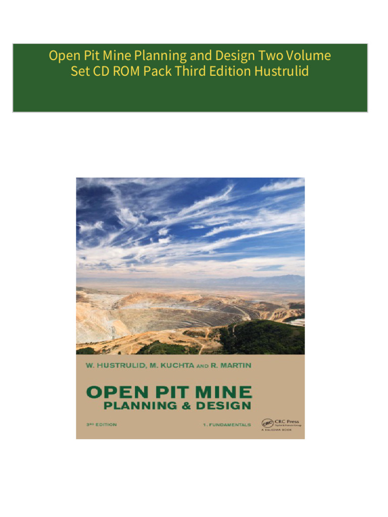Full download Open Pit Mine Planning and Design Two Volume Set CD ROM Pack Third Edition ...
