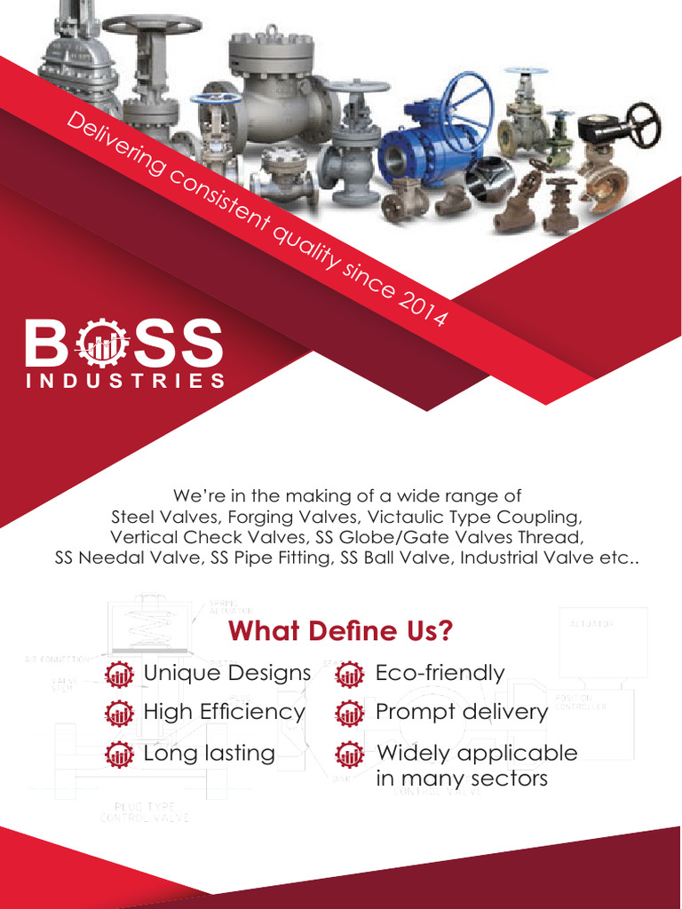 BOSS Brochure (1) | PDF | Valve | Screw