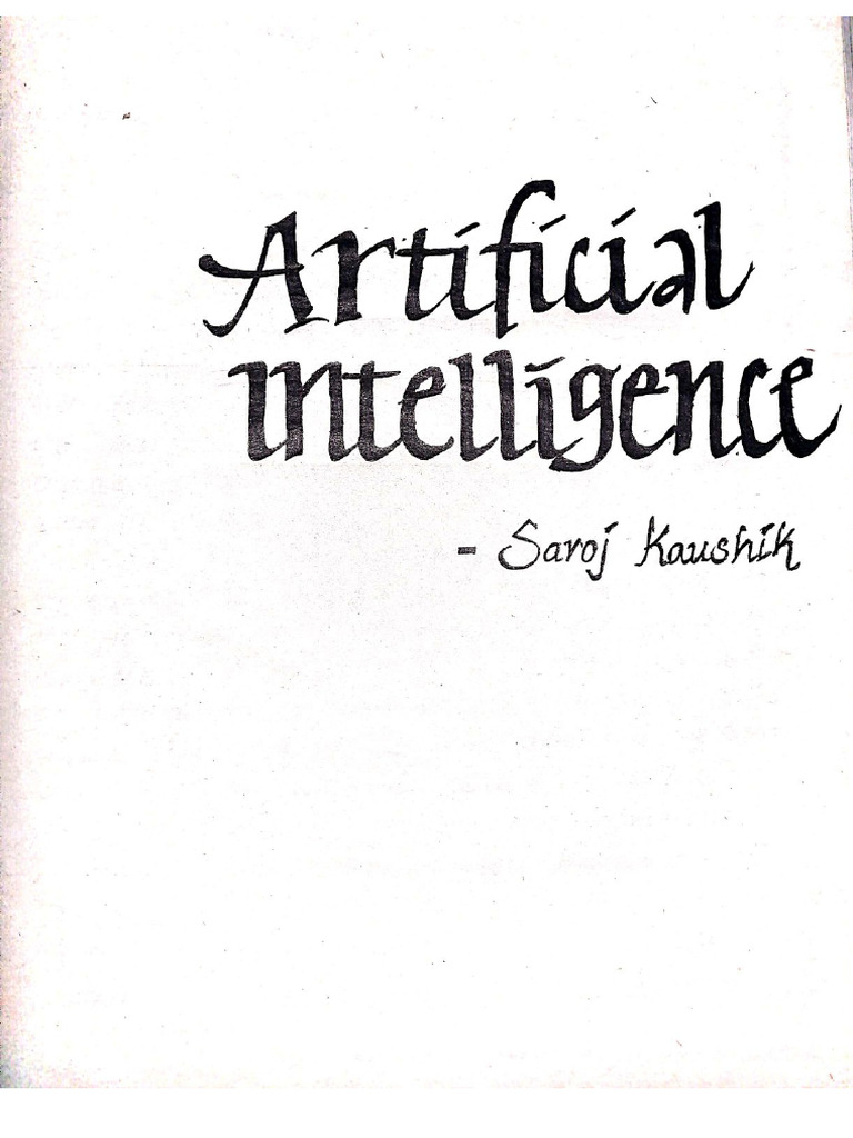 Artificial Intelligence Material | PDF