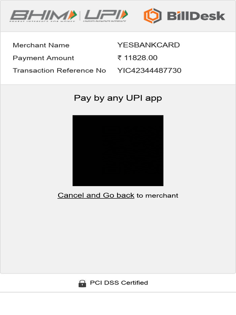 BillDesk Payment Gateway QRCode Scanner | PDF