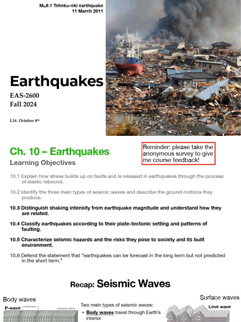 L14 Earthquakes | PDF | Earthquakes | Seismology
